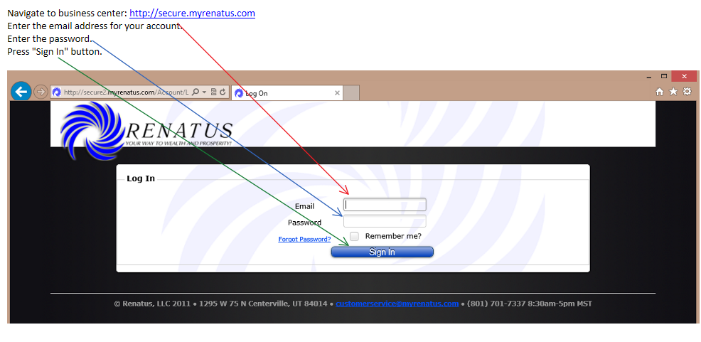 How to Login – Renatus
